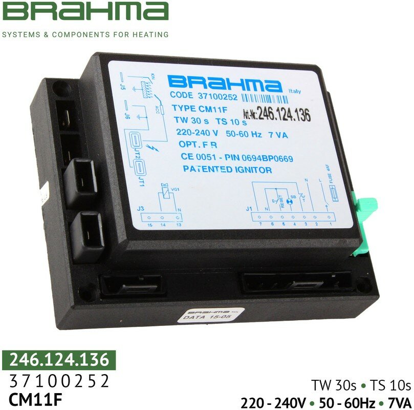 Блок управления горением BRAHMA CM11F 37100252
