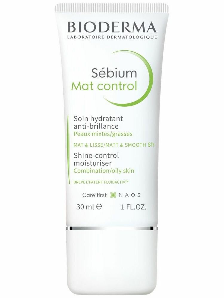 Bioderma Sebium Мат контроль крем матирующий увлажняющий для жирной и комбинированной кожи лица 30 мл