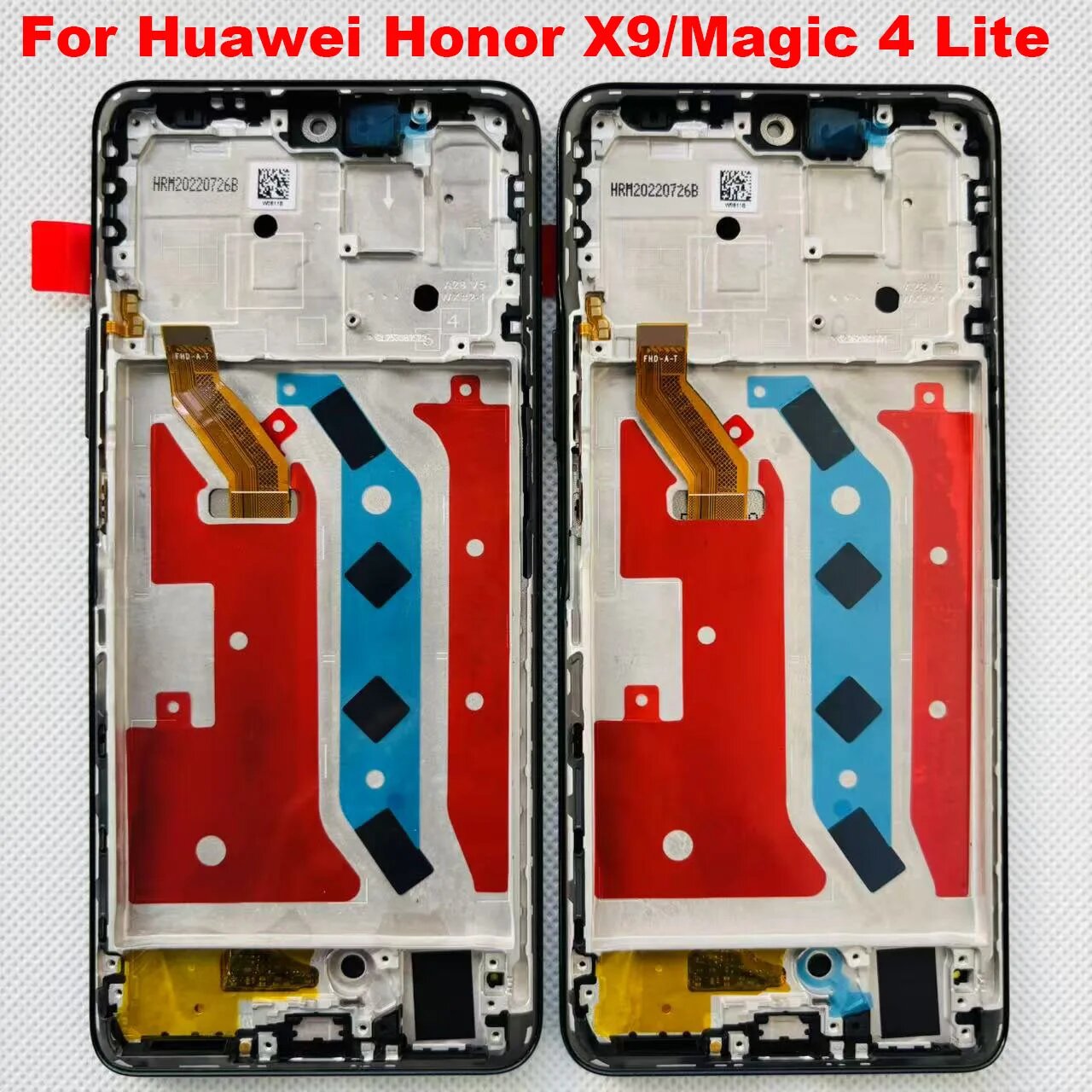6,81 "высокая яркость для Huawei Honor X9 4G 5G 2022 ЖК-экран с сенсорной панелью Silver With Frame