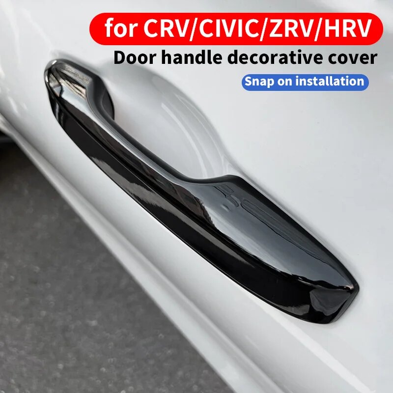 Наклейки на ручки Honda CRV/HRV 2023-2025 Black 4pcs