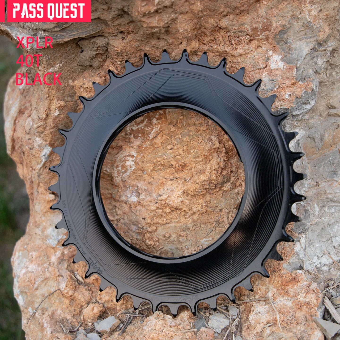 Звездочка PASS QUEST для Gravel 1x black 40T