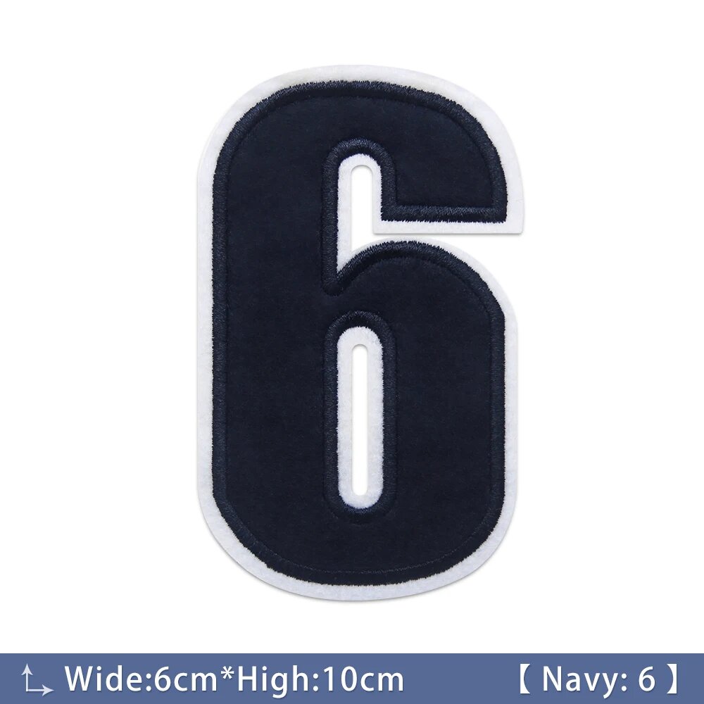 Наroidered Number Patches St.Lucas