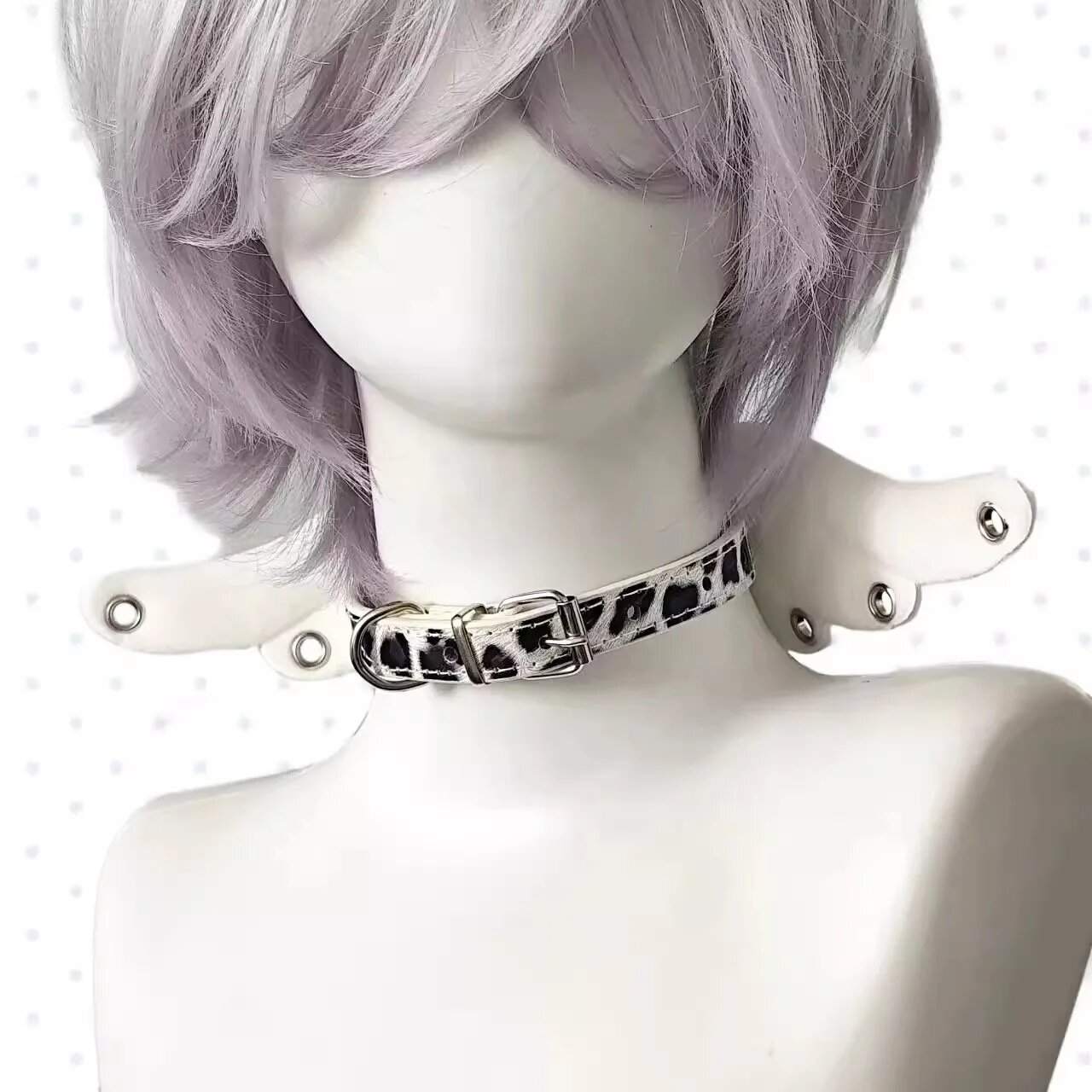 Головной убор Lolita dark punk с крыльями и розами из полиэстера choker