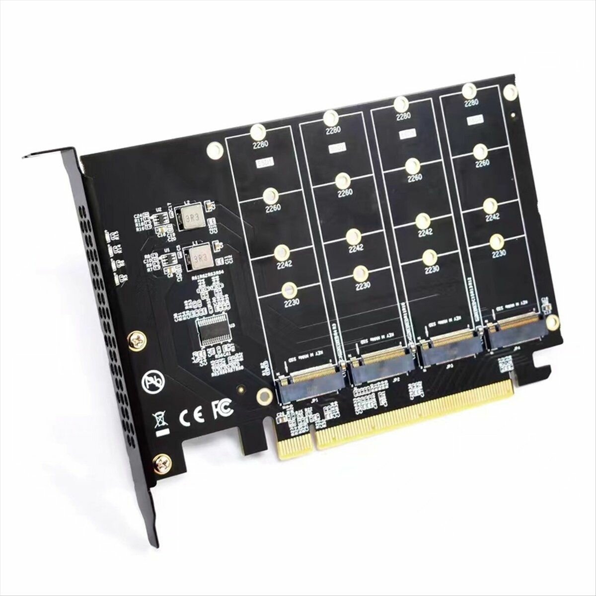 Адаптер M.2 NVME To PCIe Gen4 X16, Плата Расширения, Совместимая С 2230