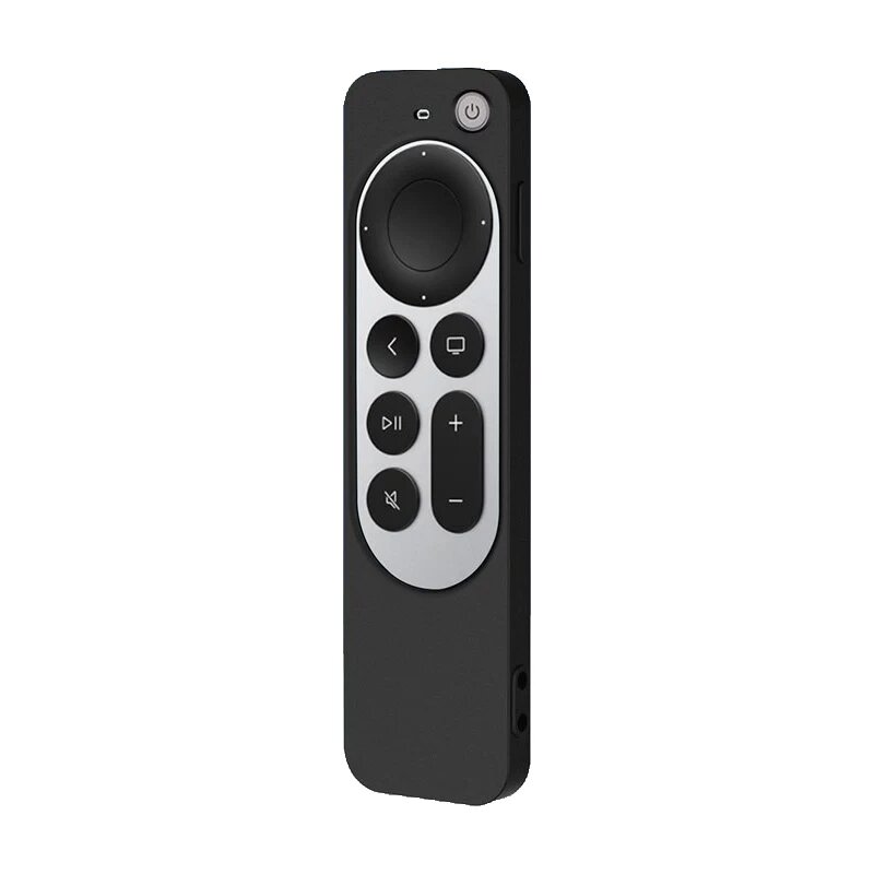 Чехол для пульта Apple TV 6 и 7 поколений - силиконовый защитный чехол, черный, универсальная посадка для Apple TV 4K