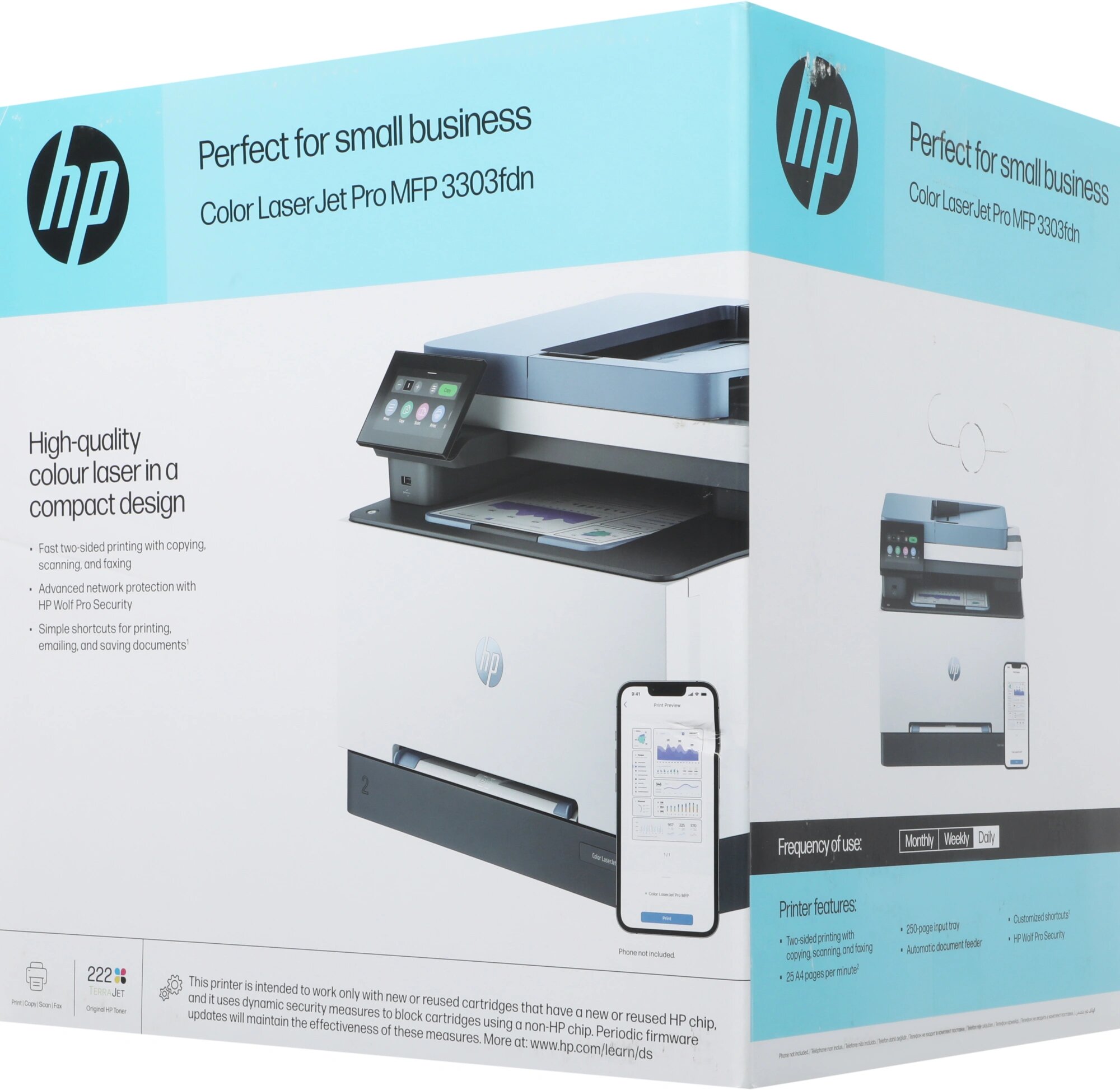 МФУ лазерный HP Color LaserJet Pro 3303fdn (499M7A) A4 Duplex белый