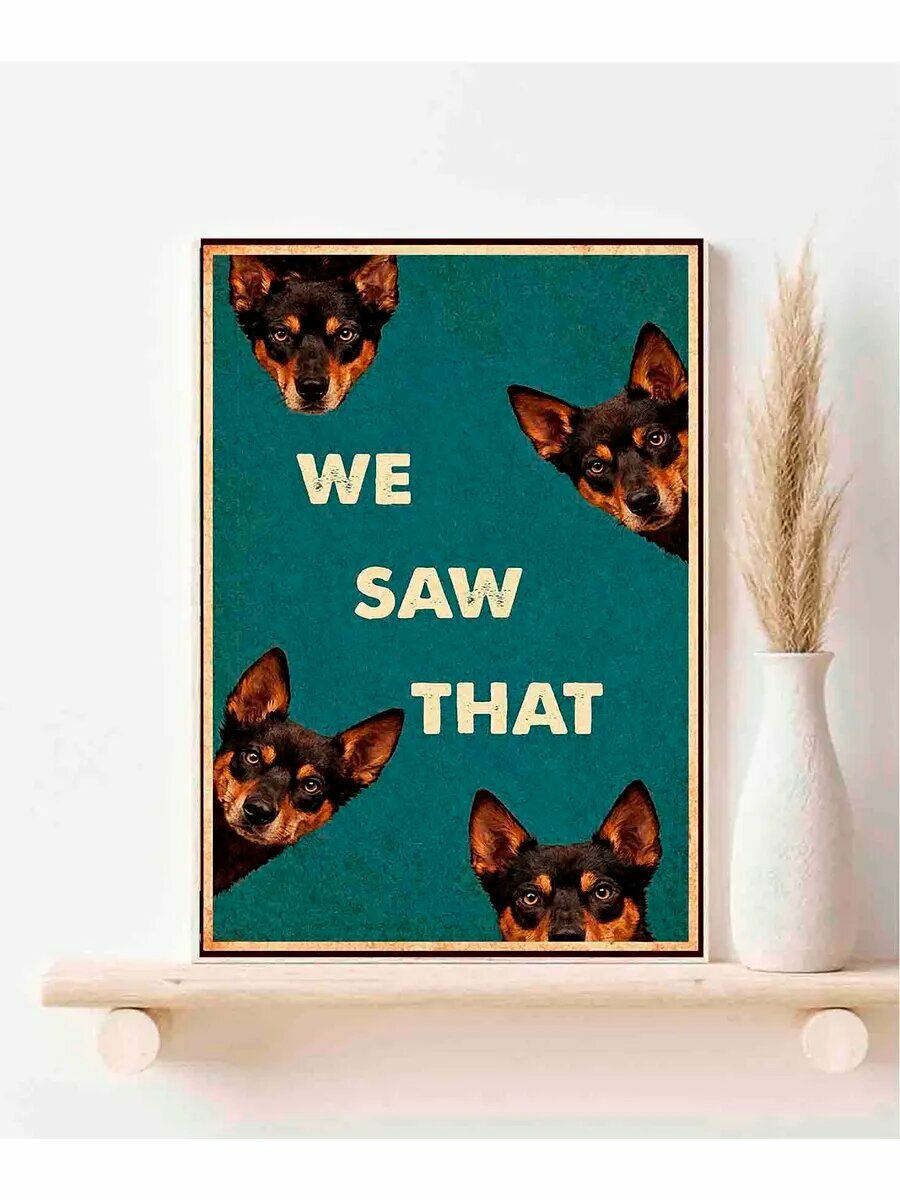 Австралийский келпи, We Saw That, Плакат 30x42см