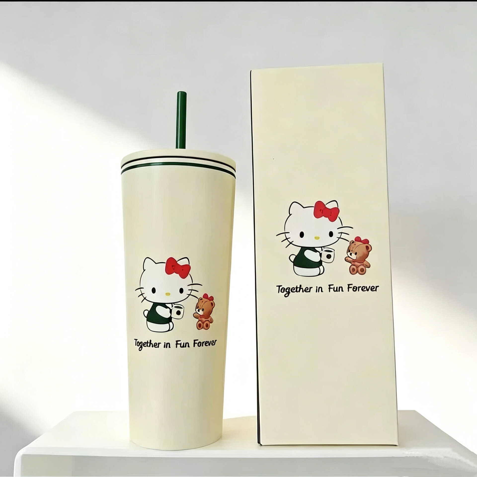 Кружка для кофе/дорожная кружка Starbucks Hello Kitty из нержавеющей стали. — фото 1