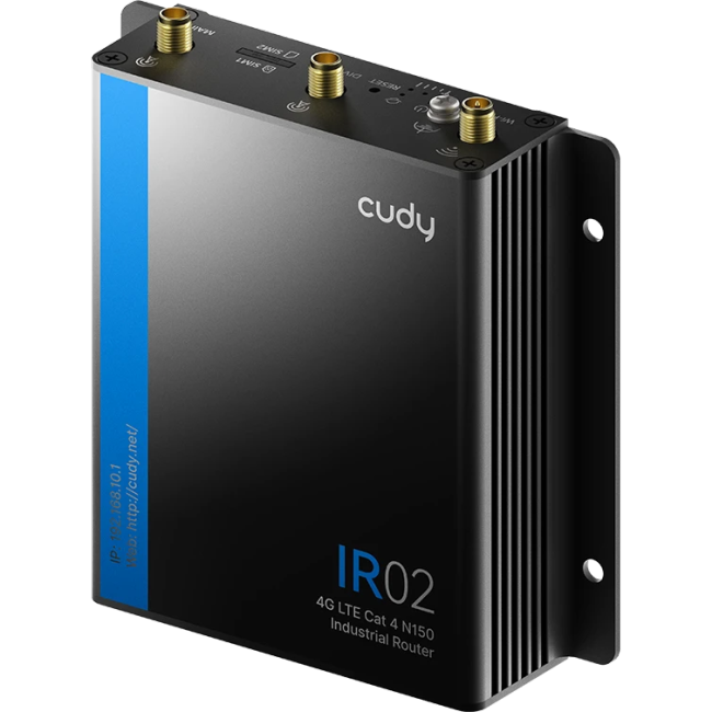Cudy IR02 Промышленный маршрутизатор 4G LTE Cat4 Wi-Fi Router, LTE Cat4, N150 WiFi