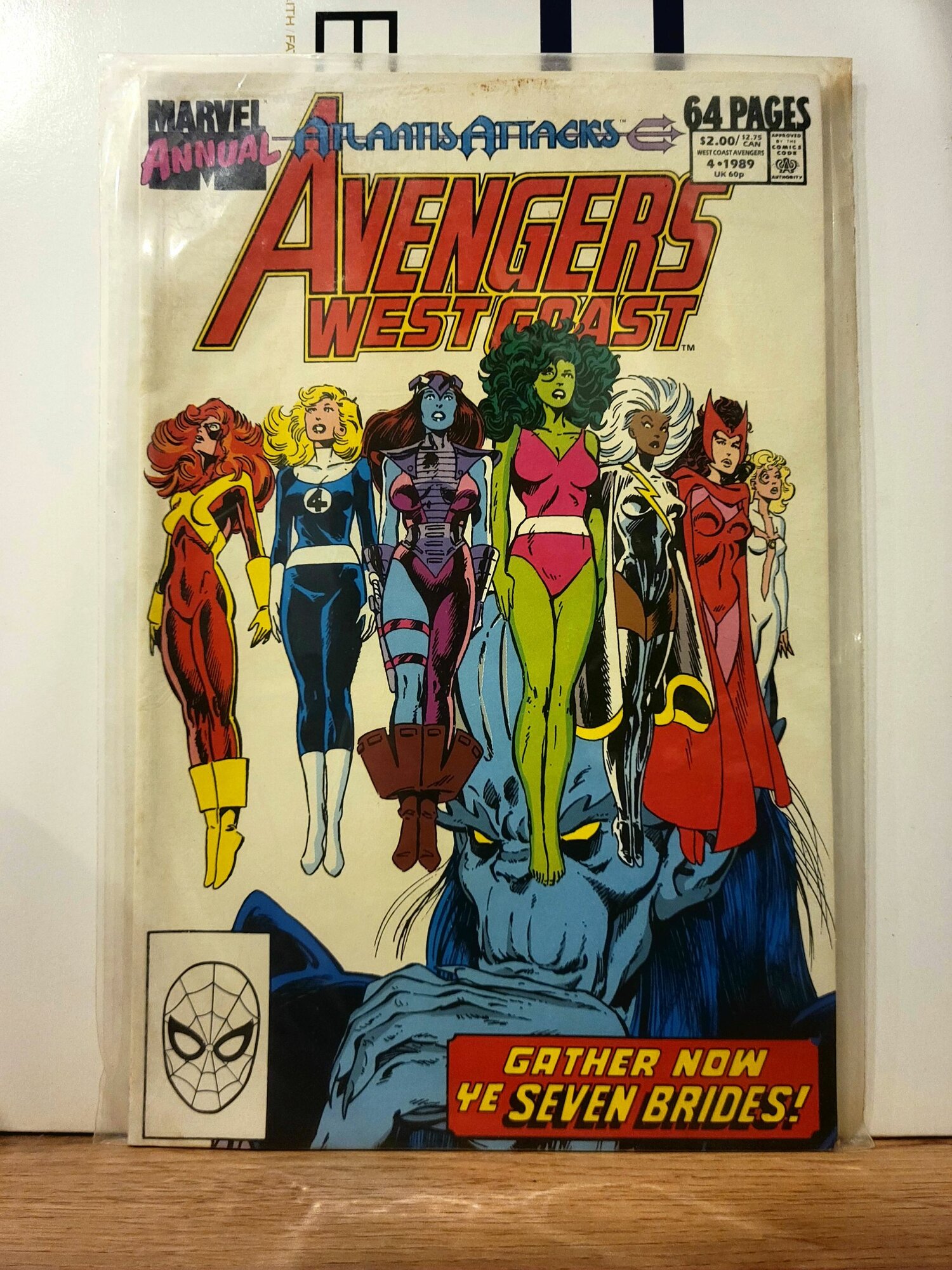 Ретро Комикс Avengers Annual #4. 1989 Год. Оригинал!