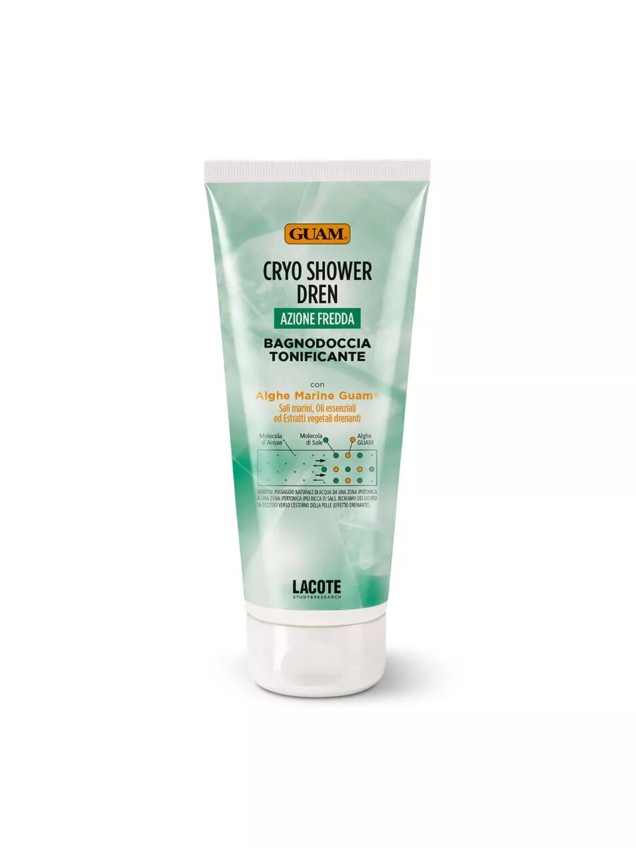 Guam Cryo Shower Dren 200ml Криогель для душа дренажный тони