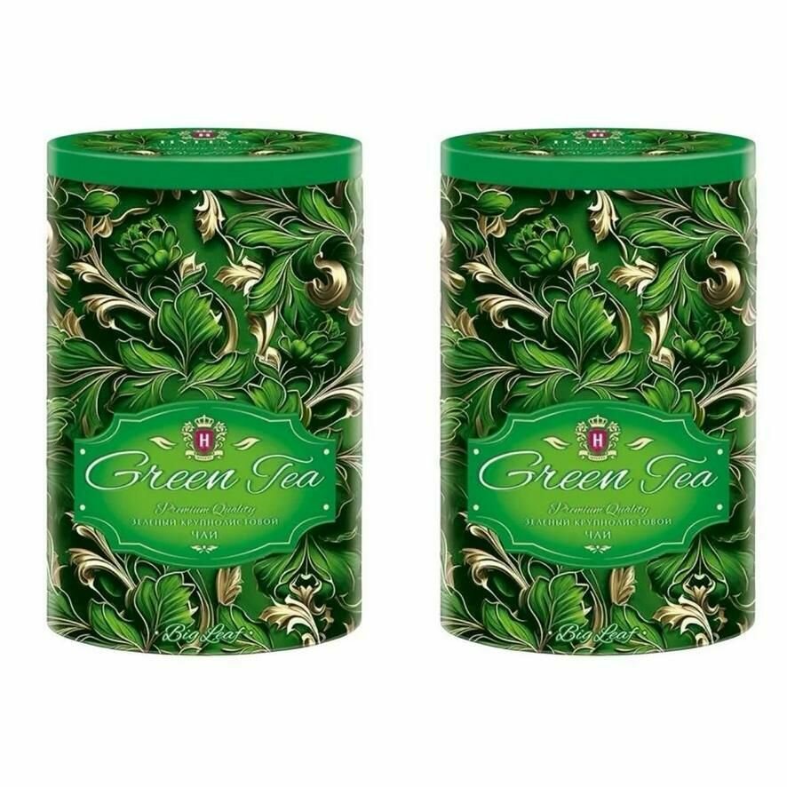 HYLEYS Зеленый чай Подарочный, листовой, 80 г, 2 шт