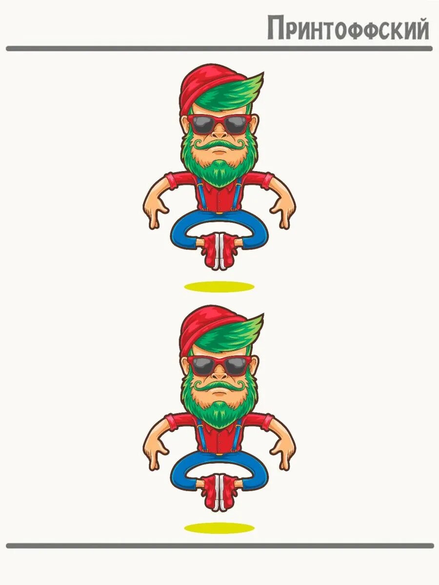2-е (Две) Термонаклейки хиппи