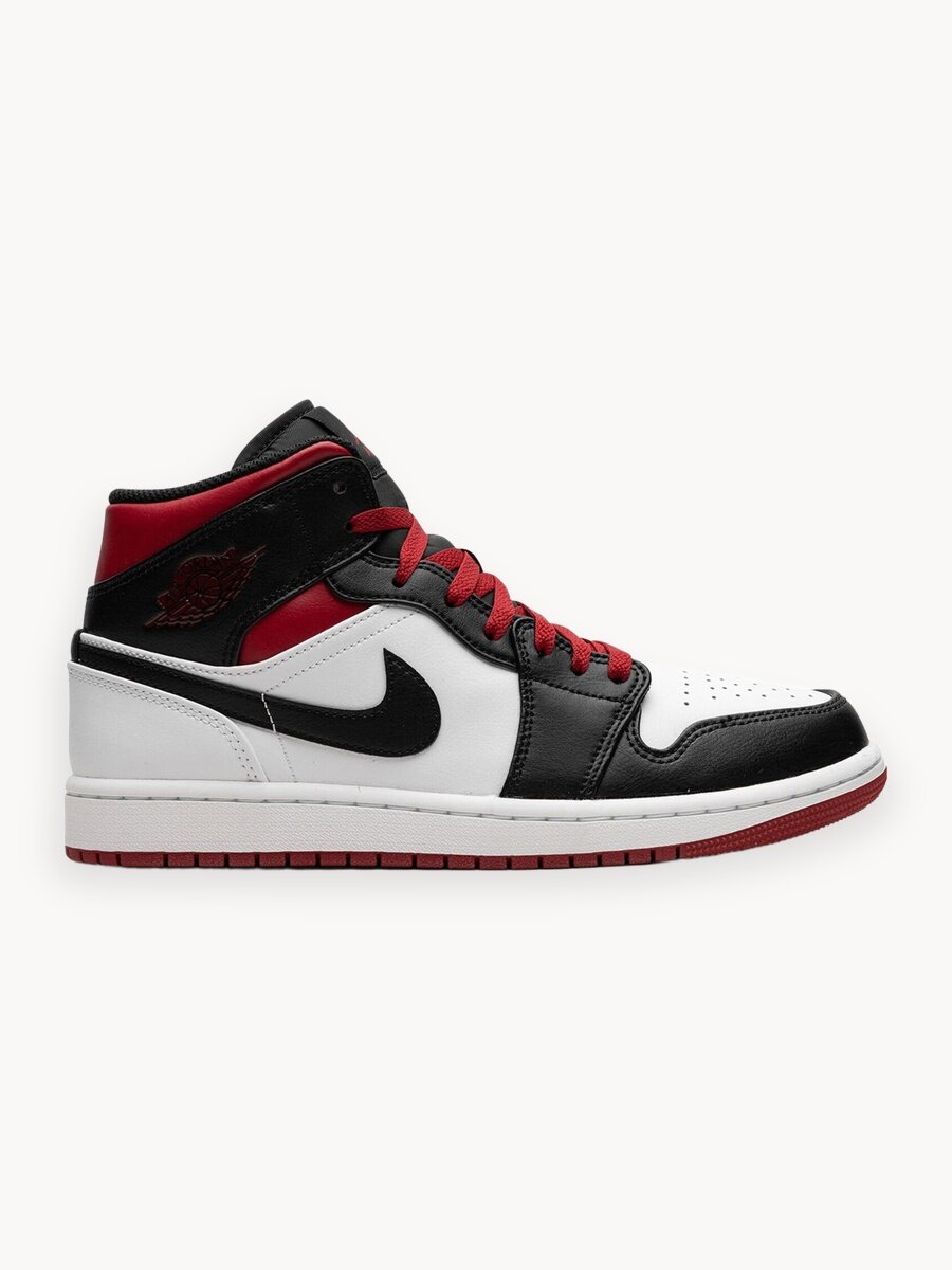 Кроссовки Air Jordan 1 Mid 'Gym Red/Black Toe'