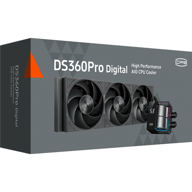PCCooler D7-S360WBKN-GL DS360Pro Digital BK (4пин,115x/1200/1700/1851/20xx/AM4/AM5, 15-34.3дБ, 500-2200об/мин) — фото 1