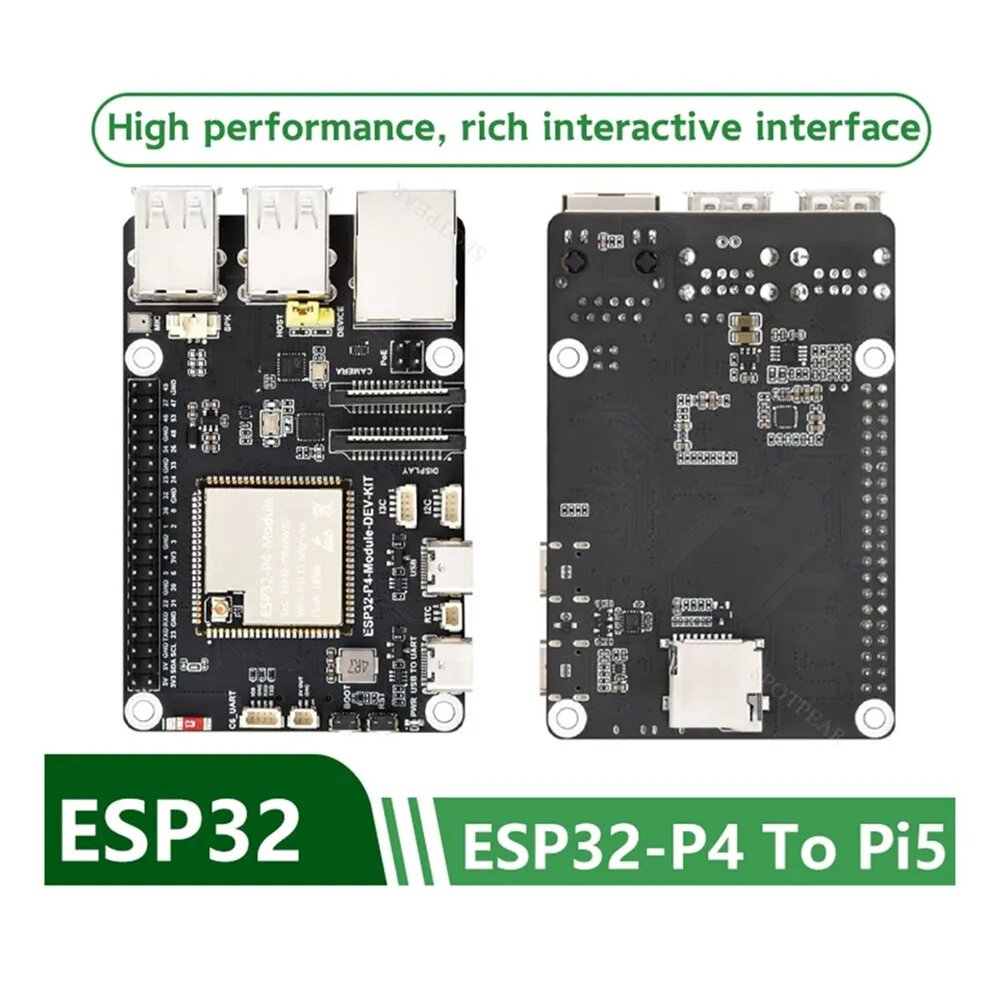 Плата ESP32-P4 ESP32-C6 WiFi6 MIPI RJ45 Ethernet
