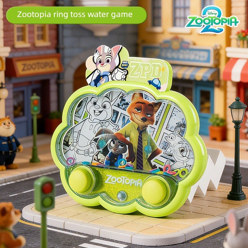 Машина для игры с кольцами Zootopia зеленая для детей 3-6 лет, обучающая игрушка, 2586BT