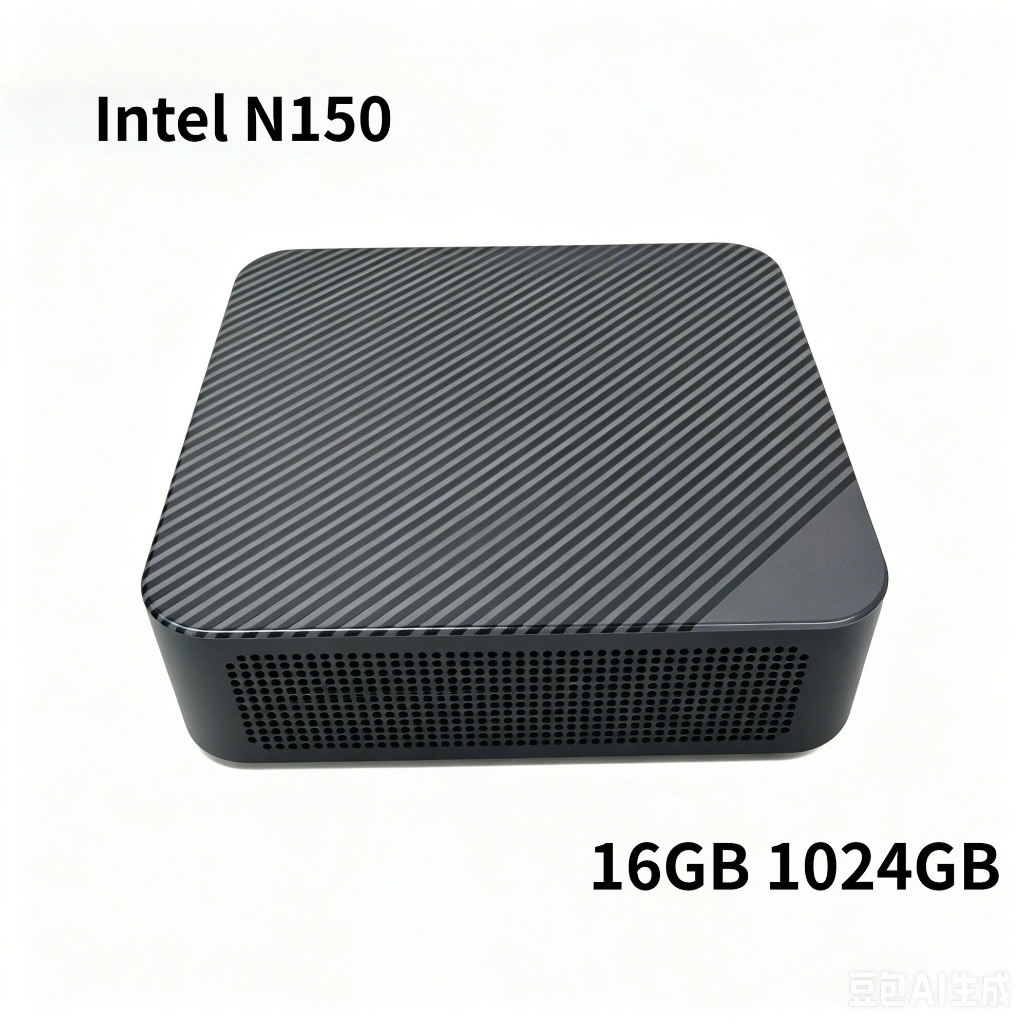 Мини-ПК Intel N150 16ГБ DDR4 512ГБ SSD для офиса Черный, 16GB 1024GB
