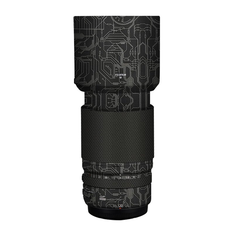 Защитная пленка для объектива Fujifilm GF120 F4 с матовой поверхностью, темно-золотой с циркуитным узором, устойчивая к