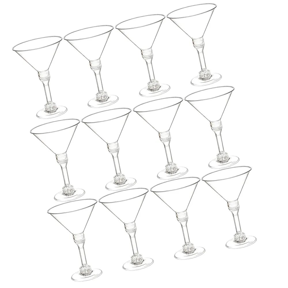 Прочные Одноразовые Бокалы Для Коктейлей, 15 Штук, Прозрачные, Идеально Подходят Для Праздников И Свадеб