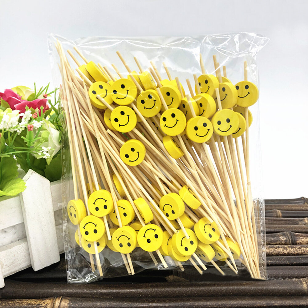 100 Пакетов Палочки для Коктейлей 4.7 дюйма (12см) Палочки для Фруктов из Бамбука Розовый/Многоцветный 1#/Многоцветный 2#/Многоцветный 3#/Многоцветный 4#/Многоцветный 5#/Многоцветный 6#/Многоцветный 7#/Многоцветный 8#/Многоцветный 9#/Желтый 1#/Желтый