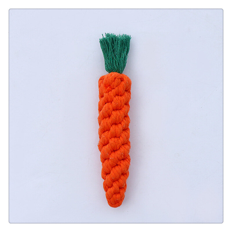 Мягкая игрушка-человек в форме морковки для щенков Померанцев, Пуделей и Спаниелей - прочная и развлекающая