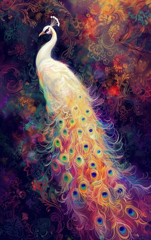 Алмазная Картина "Павлин" 40х50 См Алмазная Вышивка / Картина Стразами Подарков
