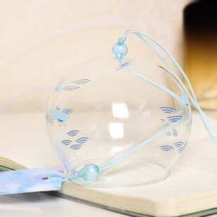 Японский чудесный стеклянный ветряной колокольчик, уличный стеклянный ветряной колокольчик, японский стиль, подвесное украшение, оптовая продажа, для активности в живописных районах, свежий подвесной орнамент