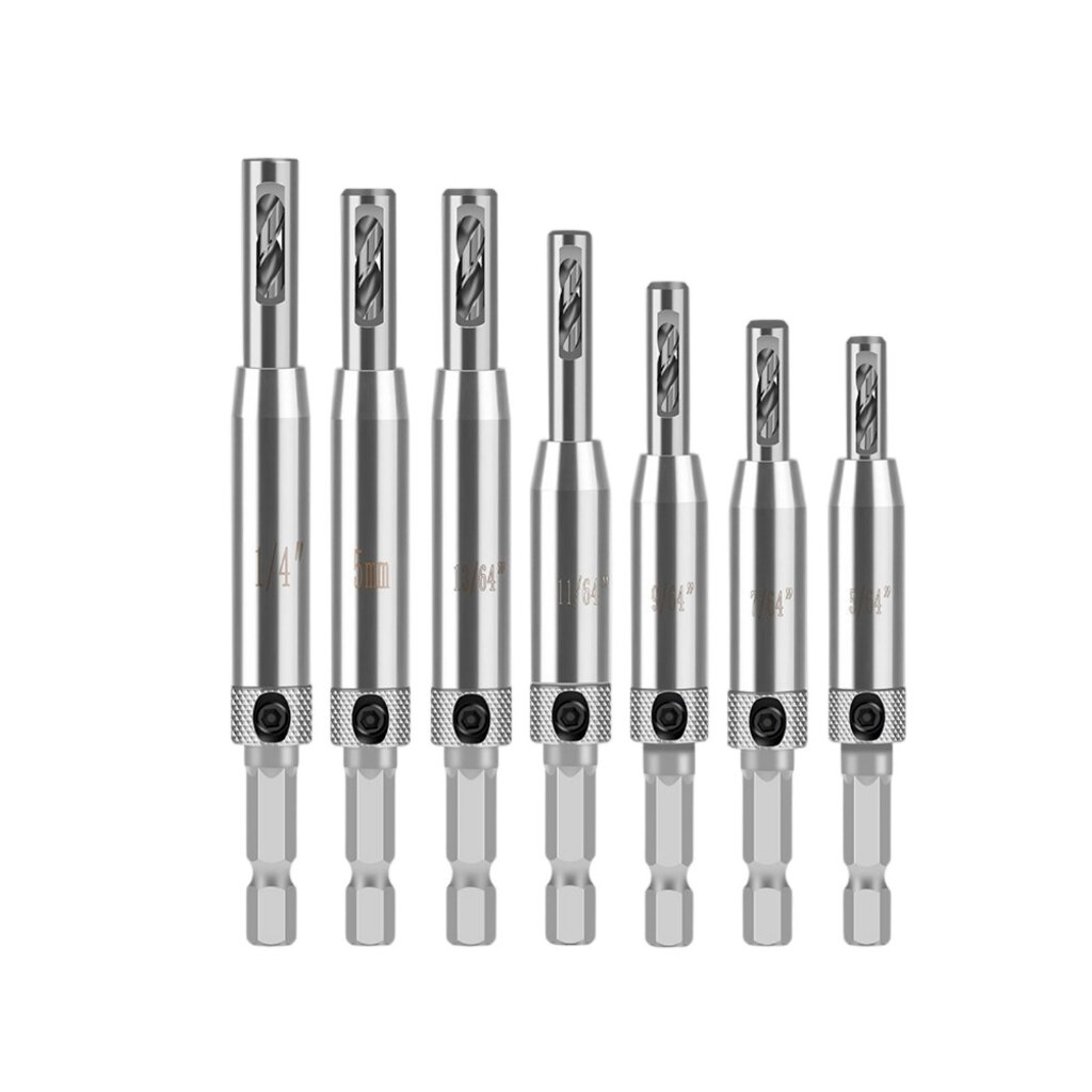 Набор сверл для открывания отверстий из 7 частей-сверло для петель для дверей и окон из 7 частей