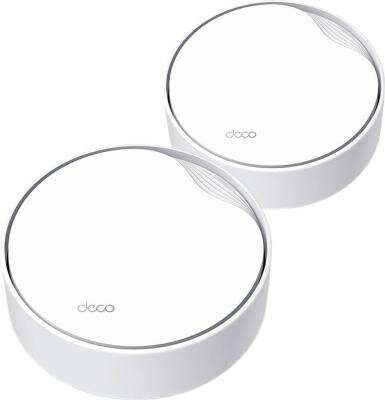 Бесшовный Mesh роутер TP-Link Deco X50-PoE(2-pack) AX3000 1000/2500BASE-T белый (упак:2шт)