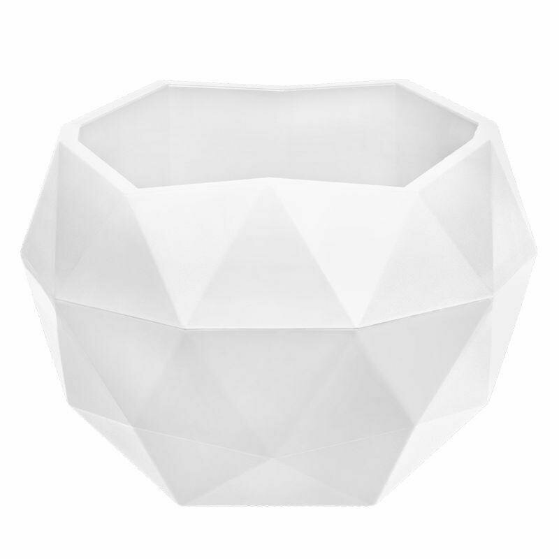 Кашпо топаз 0.45Л белый 123*85 ВМС