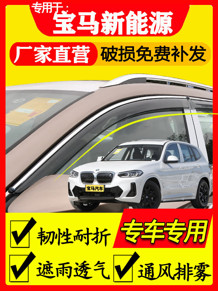 BMW ix1 ix3 i3 специальная модификация автомобиля поставки окна автомобиля непромокаемый водонепроницаемый