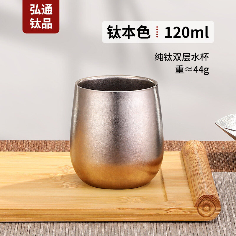 Титановая кружка, чистая титановая пивная кружка, большая кружка с ледяным цветком, двухслойная изолированная кружка в форме гусиного яйца, кружка в форме яичной скорлупы, большая удобная кружка для кемпинга на природе