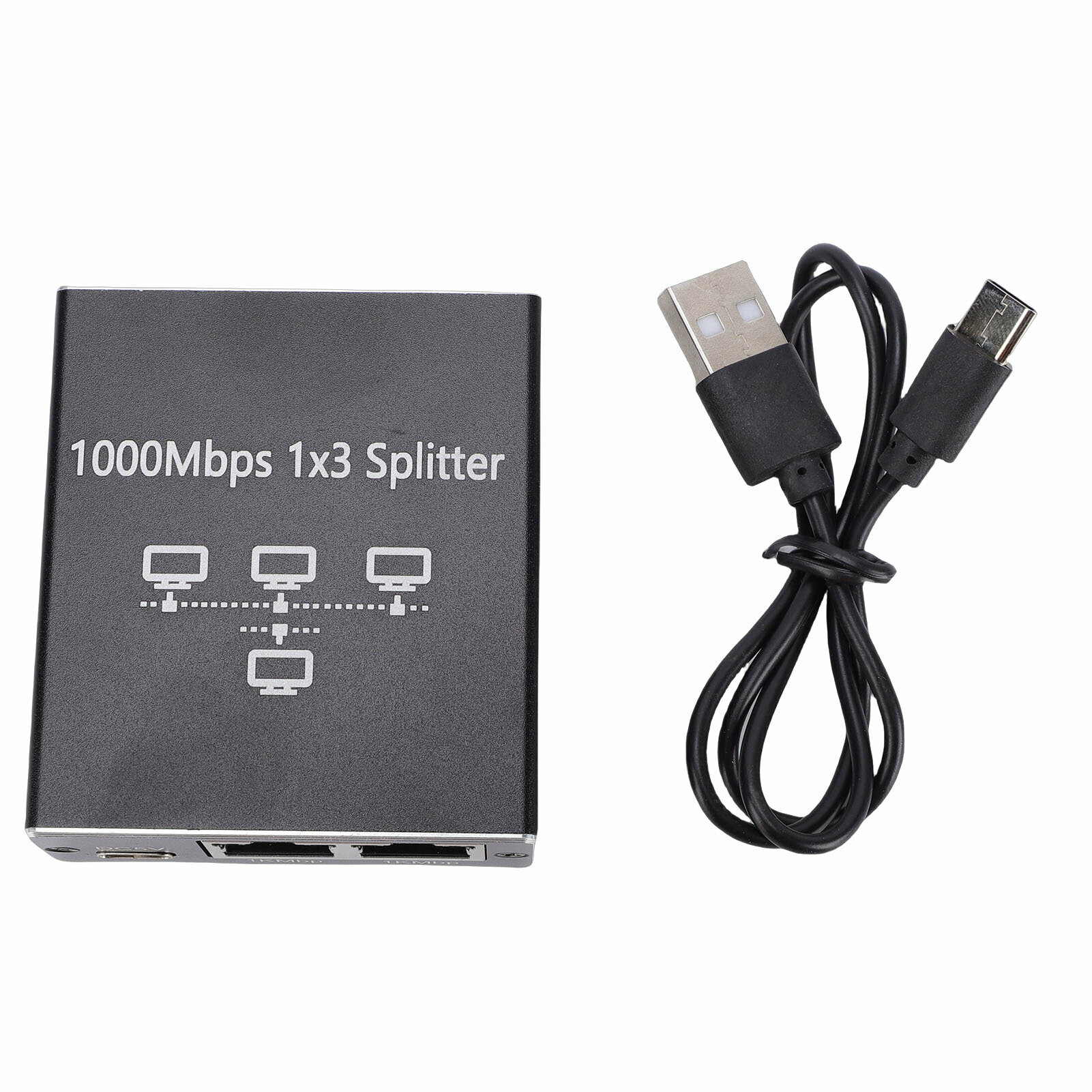 Гигабитный Ethernet-разветвитель 1 на 3, высокоскоростной сетевой адаптер RJ45 1000 Мбит/с