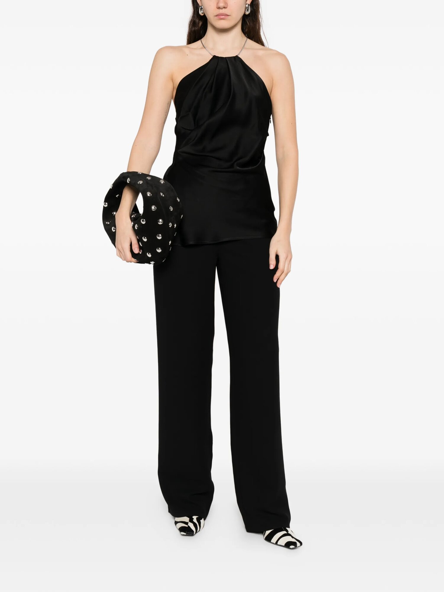 Блуза Victoria Beckham Halterneck sleeveless blouse, размер 10 — фото 1