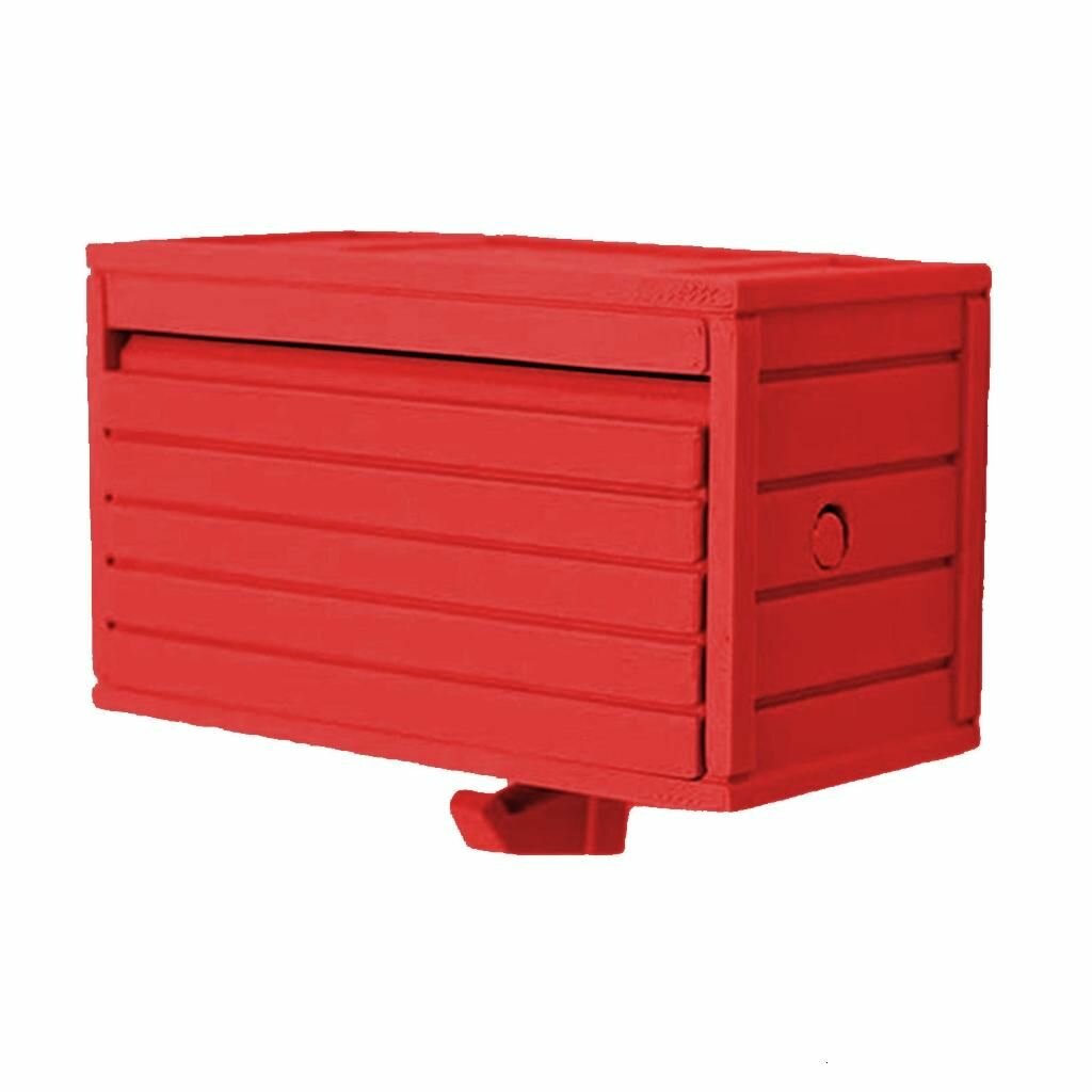 Настенный органайзер для ключей в форме гаража, 3D дизайн, для хранения в прихожей, красный