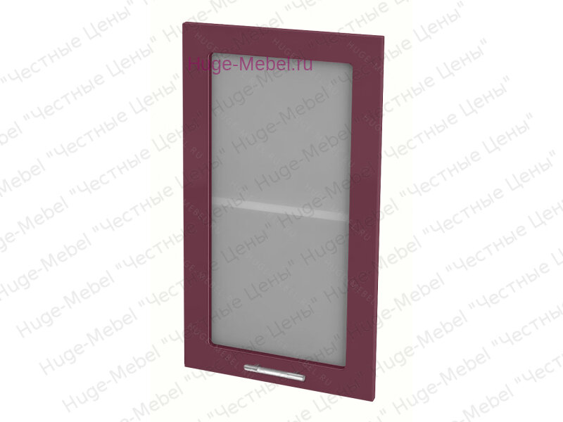 Кухонный фасад Ф-235 бордо глянец (Ксения) Huge Mebel . Ширина 496 Высота 916. Кухонные фасады