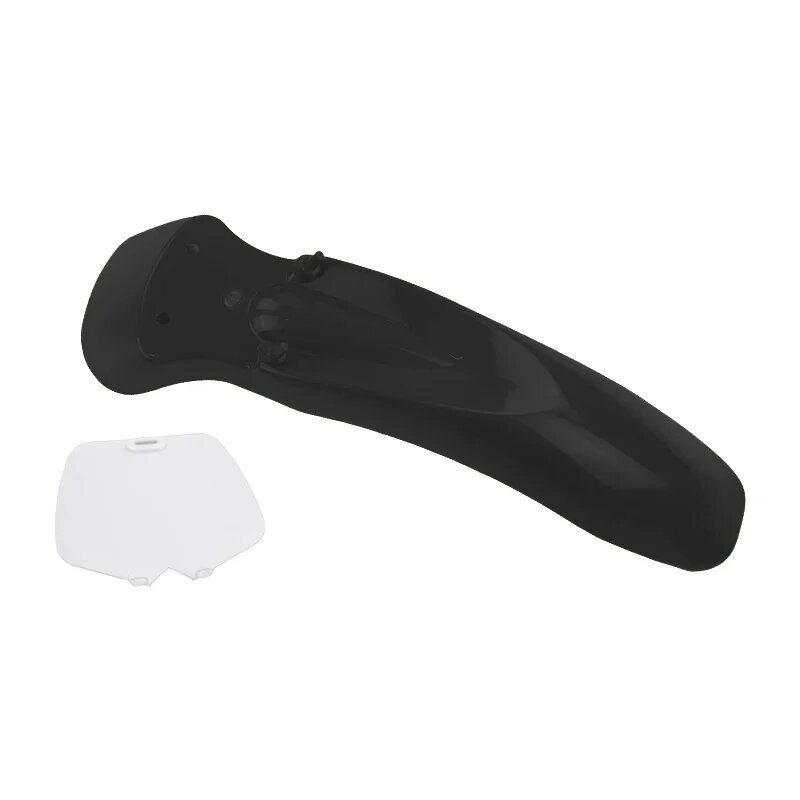 LINGQI RACING мотоциклетное переднее крыло, брызговик, пластиковый номерной знак, брызговик, чехол для мини-грязевого питбайка, маленький Apollo Черный, черный