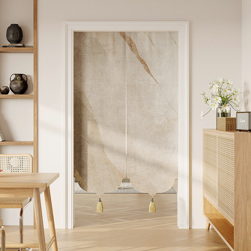 Французская полудверная занавеска, перегородка, цельная хлопковая льняная занавеска для спальни, занавеска для уединения, ванная комната, не требует сверления