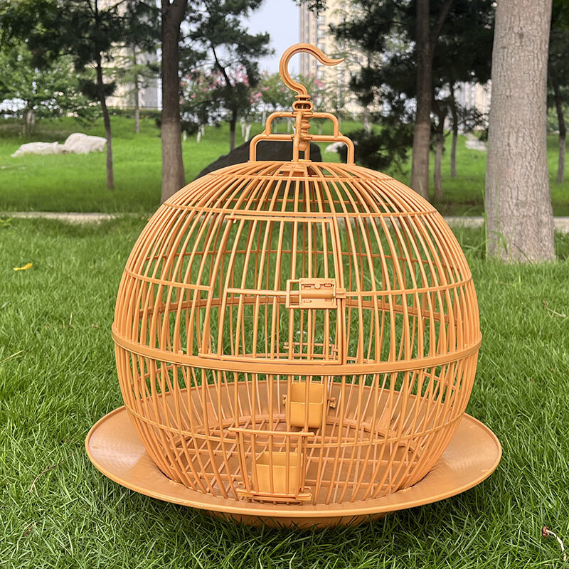 Клетка для птиц круглая с основанием в форме шара, складная клетка для попугаев, тигровых попугаев и волнистых попугаев