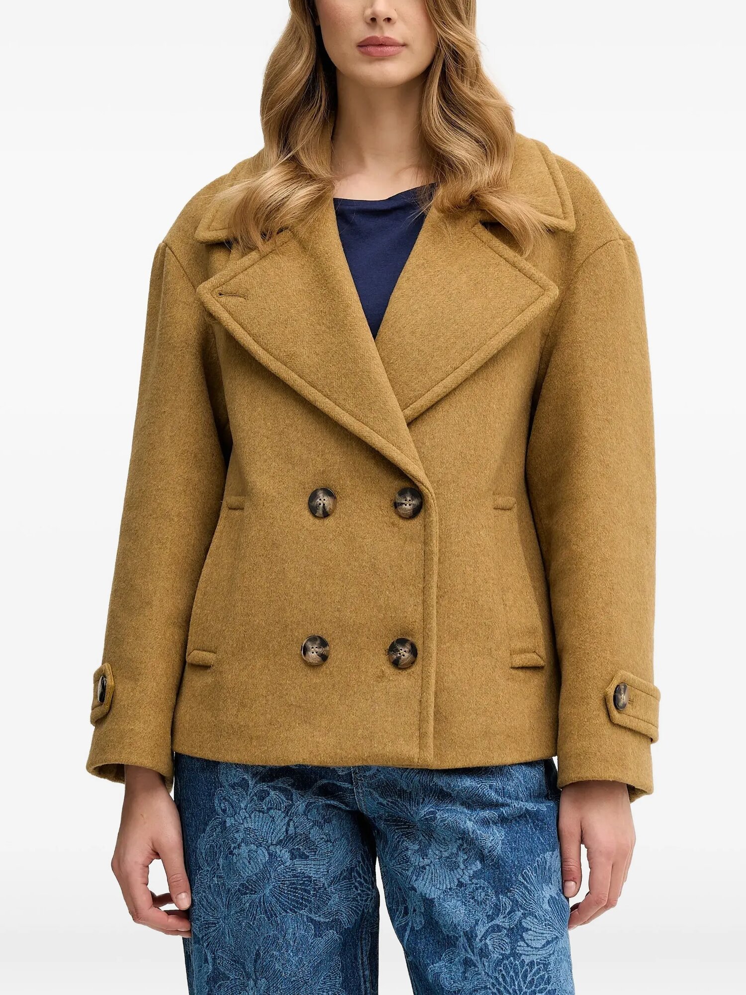 Куртка Buttoned V-neck jacket