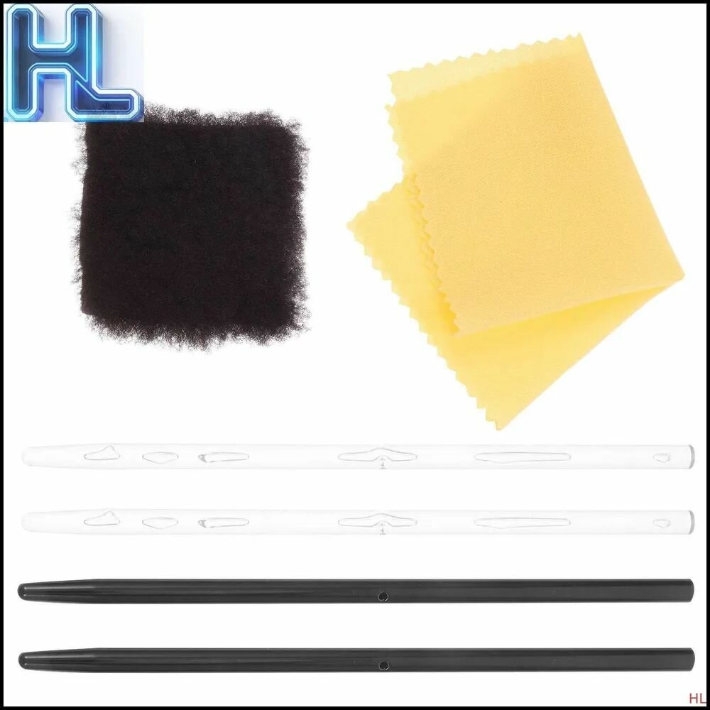 Учебные Инструменты Для Лабораторий, Включающие Стеклянные И Резиновые Палочки, Ткань И Мех, 2 Набора