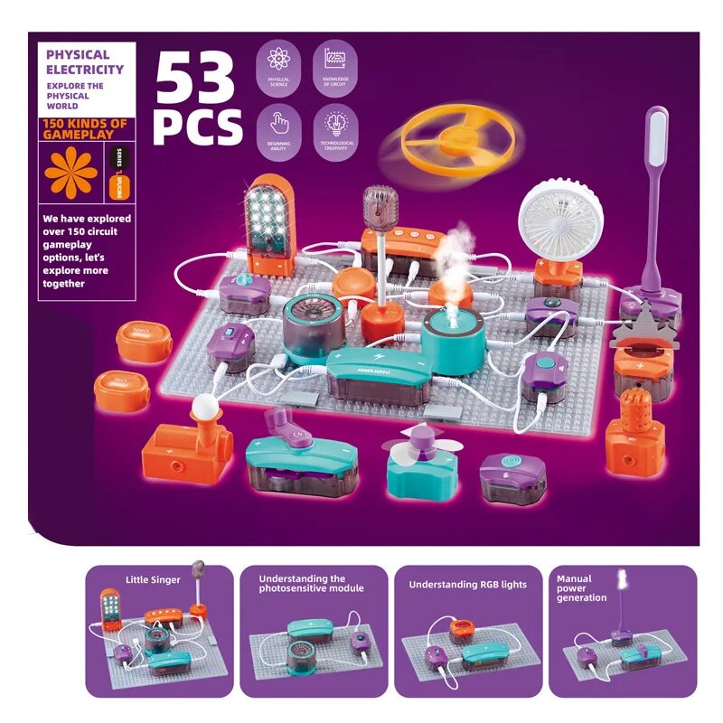 Конструктор физики 53PCS для экспериментов