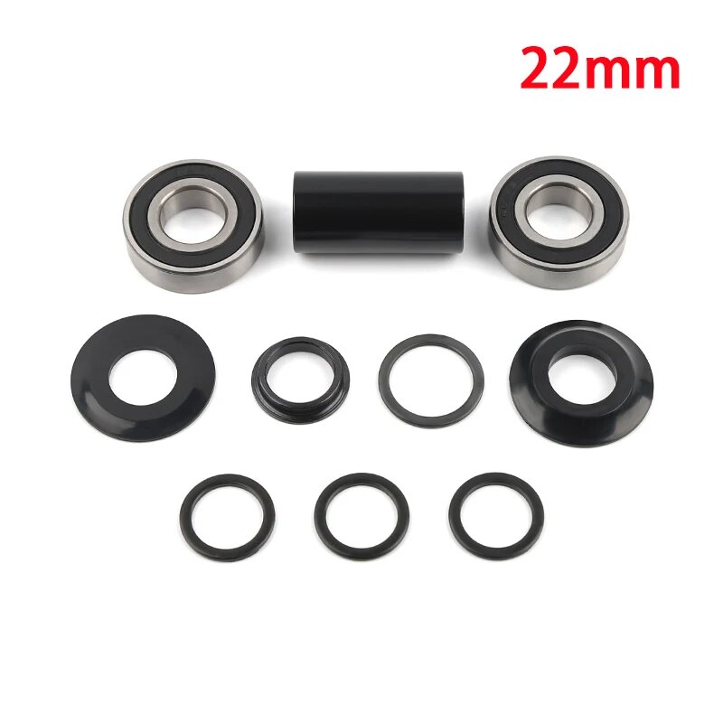 POLSO Каретка BMX MID BB черная алюминиевый сплав MID BB 22mm