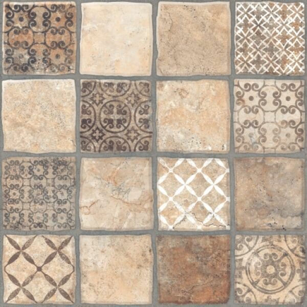 Керамин Керамогранит Карфаген 3Д декорированный мат 40x40 8 мм (цена за 2.08 м2)
