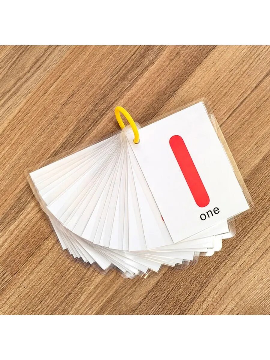 Карточки с цифрами (21 двухсторонняя карта с перфорацией)