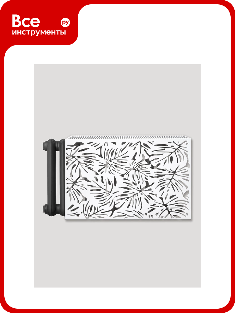 Экран на чугунный радиатор ООО СКП 780x600x150 мм, Тропик, белый ЭРЧ-033Б