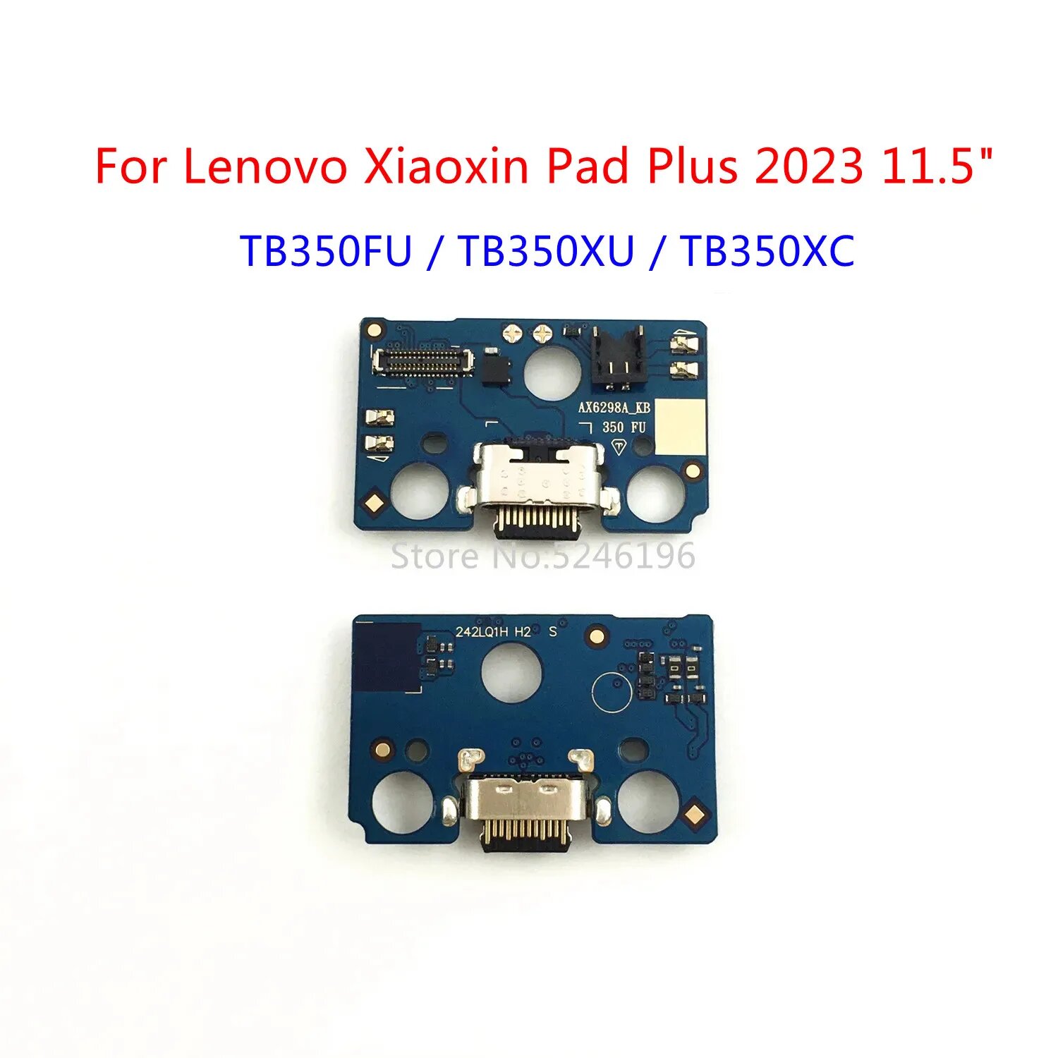 1 шт. USB-порт для зарядки, разъем для зарядного устройства для Lenovo Xiaoxin Pad Plus 2023 11,5 "TB350FU TB350XU TB350XC, запасная часть