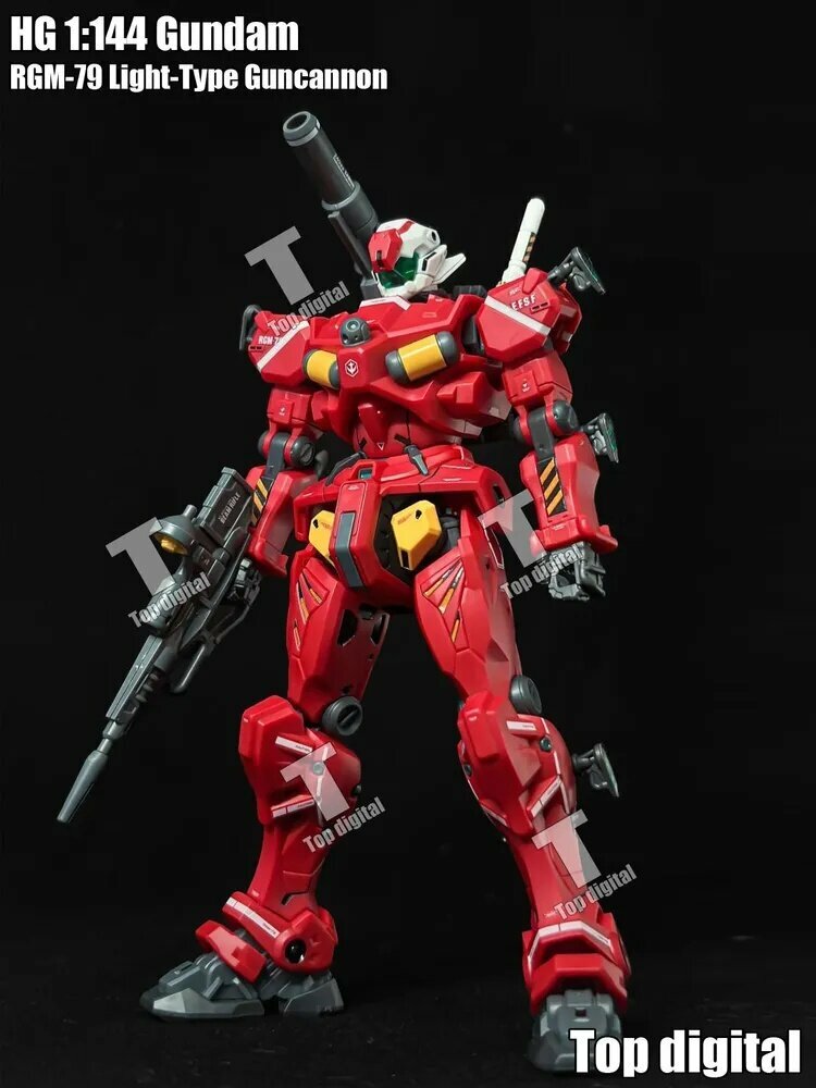 Сборная Игрушечная фигурка модель HG 1:144 Gundam RGM-79 Light-Type Guncannon, GQuuuuuuXВысококачественная модель, Поставляется с бесплатными наклейками