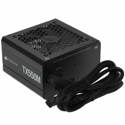 Блок питания Corsair TX550M 550W (CP-9020228-EU) черный - 550 Вт, 80+ Gold, ATX 24-пин, 4 pin + 4 pin x2 CPU, 3 SATA, 2 x 6+2 pin PCI-E